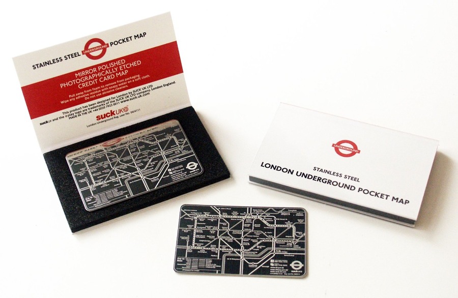 Stainless Steel London Underground Map - inessentials.co.uk